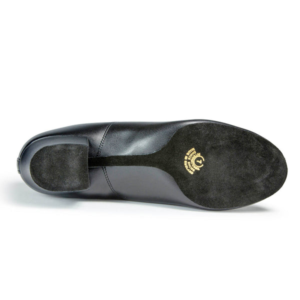 International-Mens: Rumba Split Sole Black LEATHER CARNI | 1.5" Latin ...