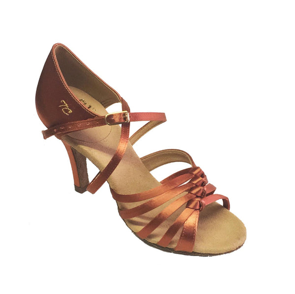 Ray Rose / Artsport: Tania | SPF1 Darkest Rose Tan Satin | 2.75" Strai ...